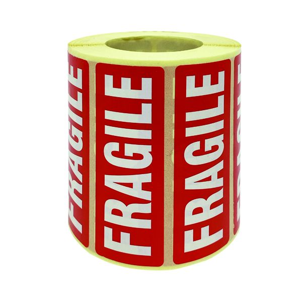 Fragile Parcel Labels 1000 Per Roll MA07624 | Printer Base