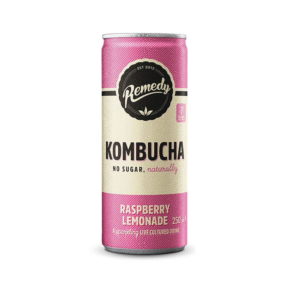Remedy Kombucha Raspberry Lemonade 12x250ml | Printer Base