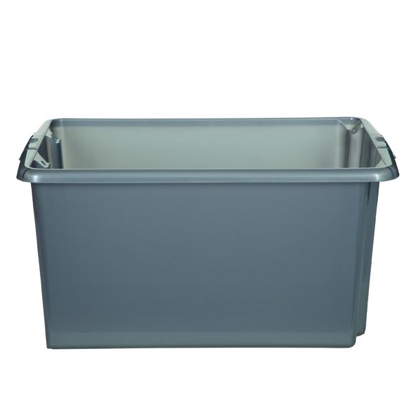 Stack And Store 14 Litre Small Silver Storage Box S01S801 | Printer Base