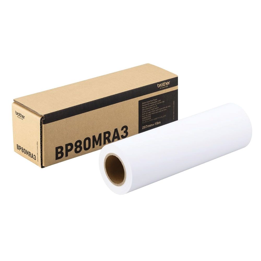 Brother A3 Plain Paper Roll (18m x 29.7cm) BP80MRA3 | Printer Base