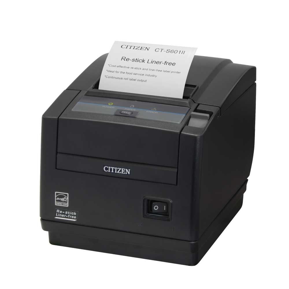 Citizen CT-S601IIR Direct Thermal linerless POS Printer + Cutter ...
