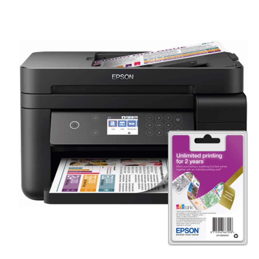 Epson EcoTank ET-3750 A4 Colour Multifunction Inkjet Printer (2 Year ...