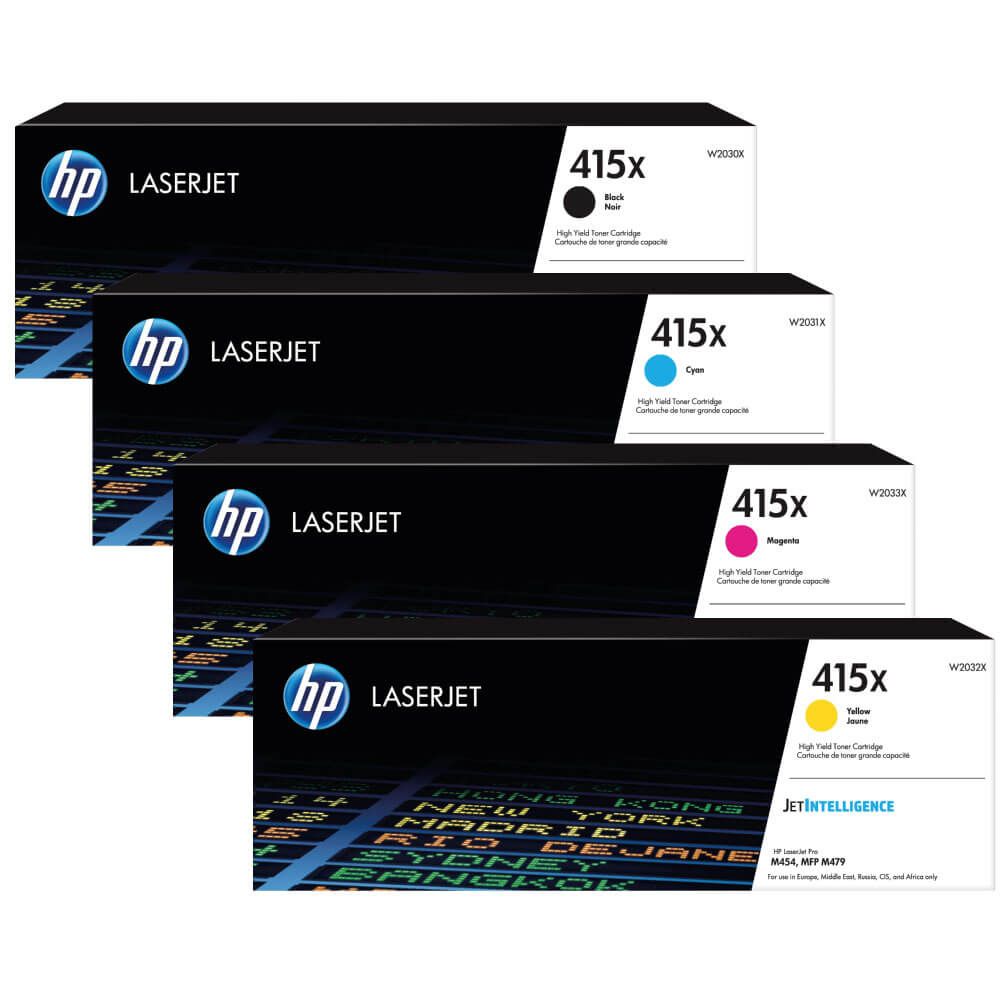 HP 415X CMYK High Yield Toner Cartridge Multipack | Printer Base