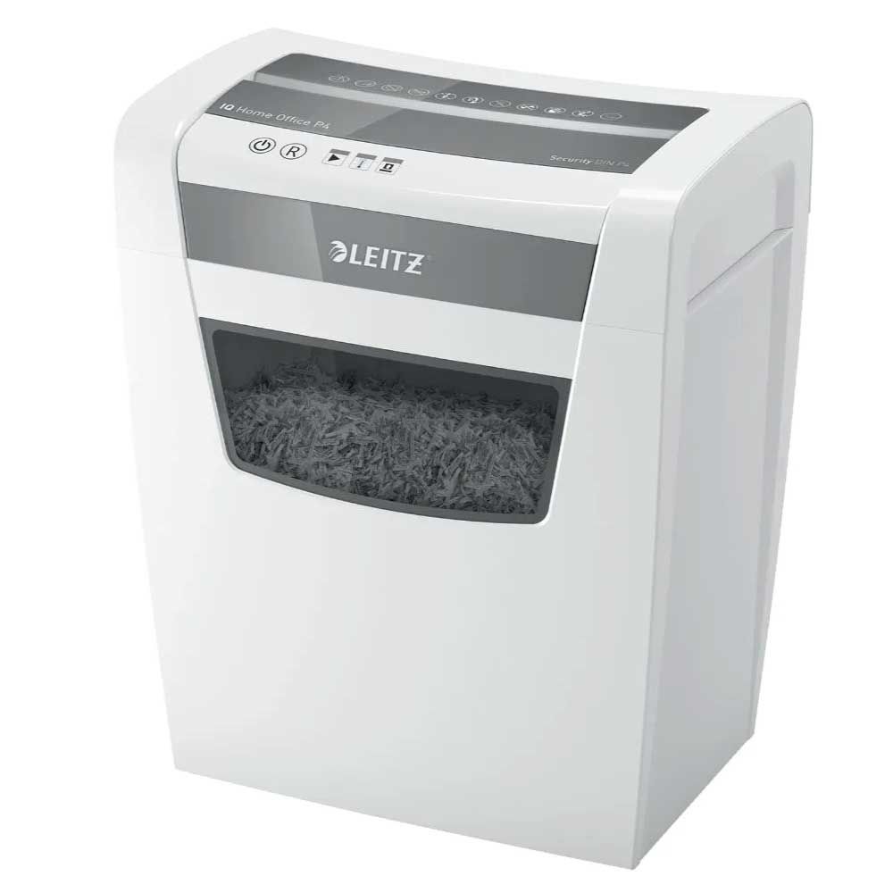 Leitz IQ Office Micro-Cut Paper Shredder Security P-5 White 80021000 ...