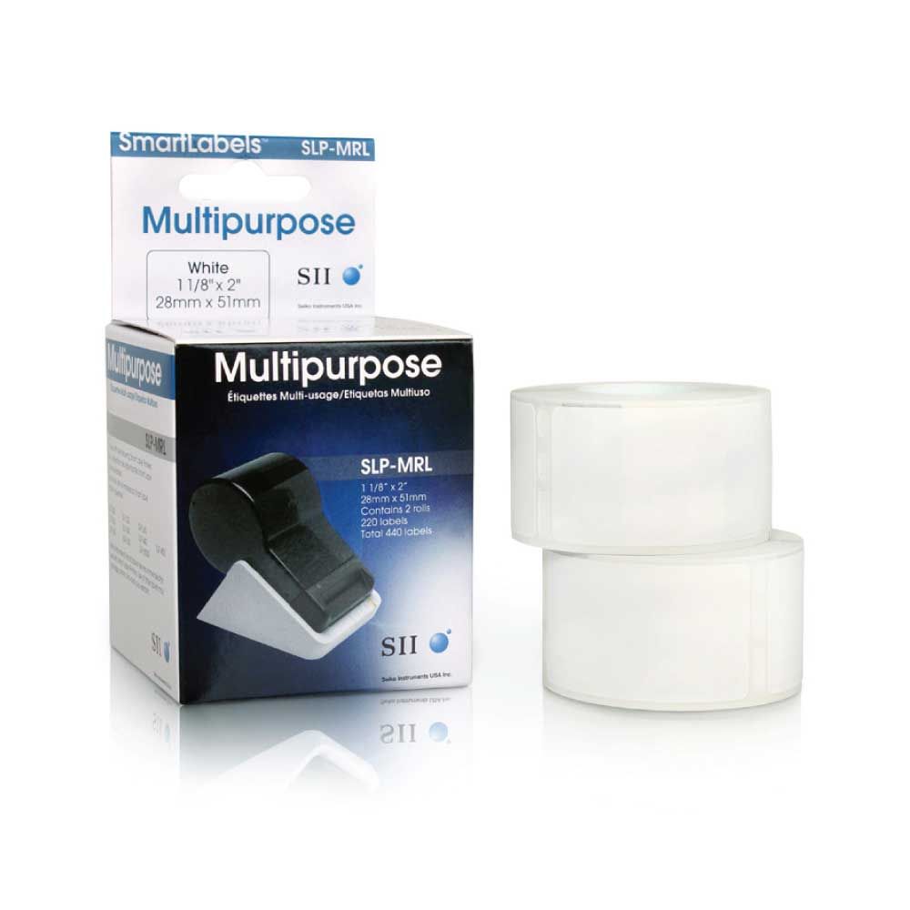 Seiko SLP-MRL Multipurpose Labels 28 x 51mm (2 x 220 Labels Per Roll ...