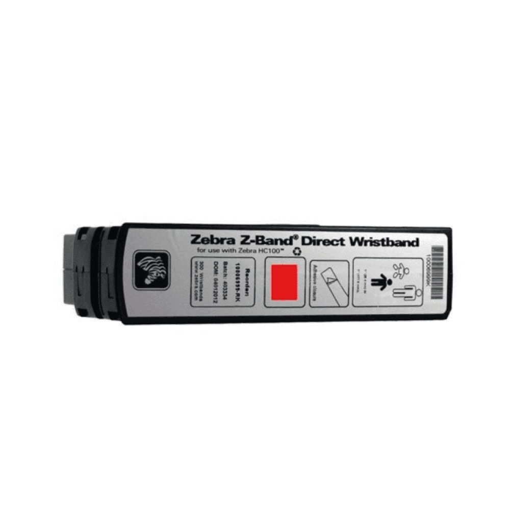 Zebra 10012717-1K Z-Band Splash Red Wristbands | Printer Base